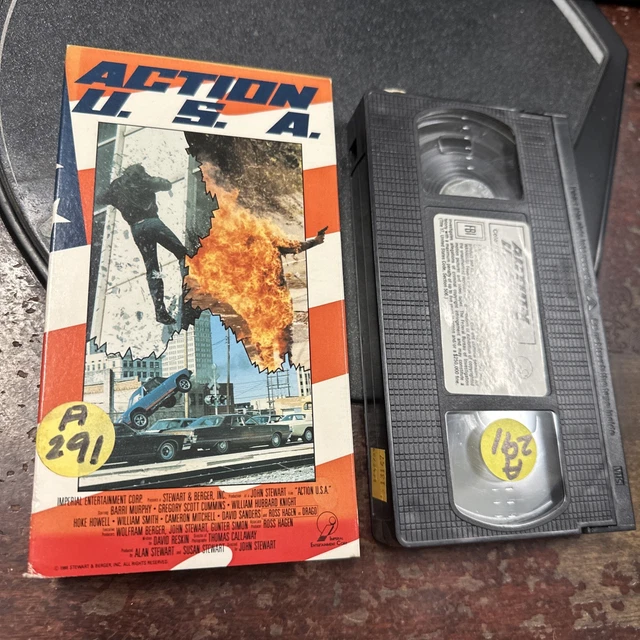 ACTION USA VHS 80’s Cult Classic Stuntman Movie Film 1989 U.S.A ...
