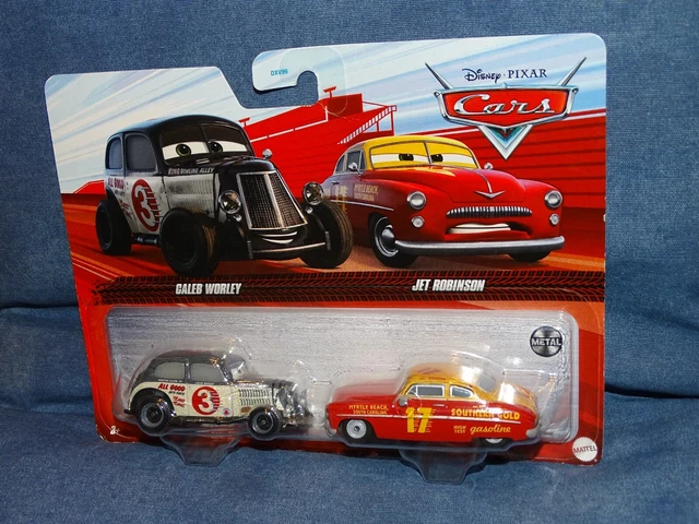 RARE PACK 2 Voitures Disney Pixar Cars 3 Caleb Worley Et Jet Robinson ...