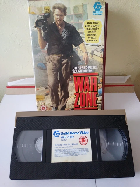 WAR ZONE VHS VIDEO TAPE 1987 Christopher Walken 100% PLAY TESTED GUILD ...