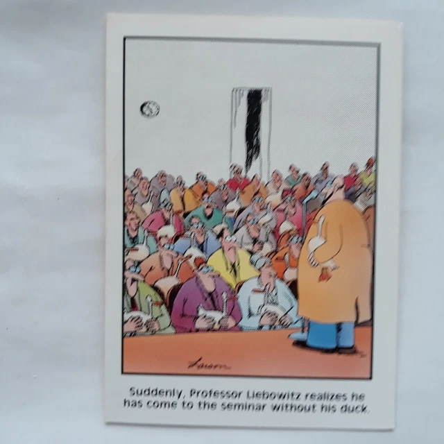 VINTAGE GARY LARSON 1980s THE FAR SIDE Duck Blank Card OZ Andrew and ...