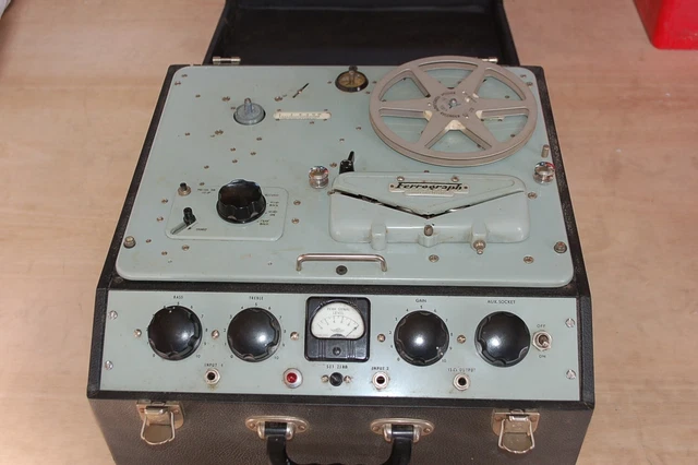 VINTAGE FERROGRAPH VALVE Reel-to-Reel Tape Recorder Serial No 12761 ...