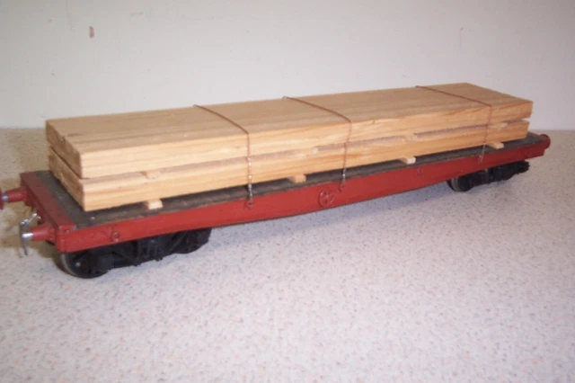O GAUGE BR Bogie Warflat Wagon With Load. £37.12 - PicClick UK