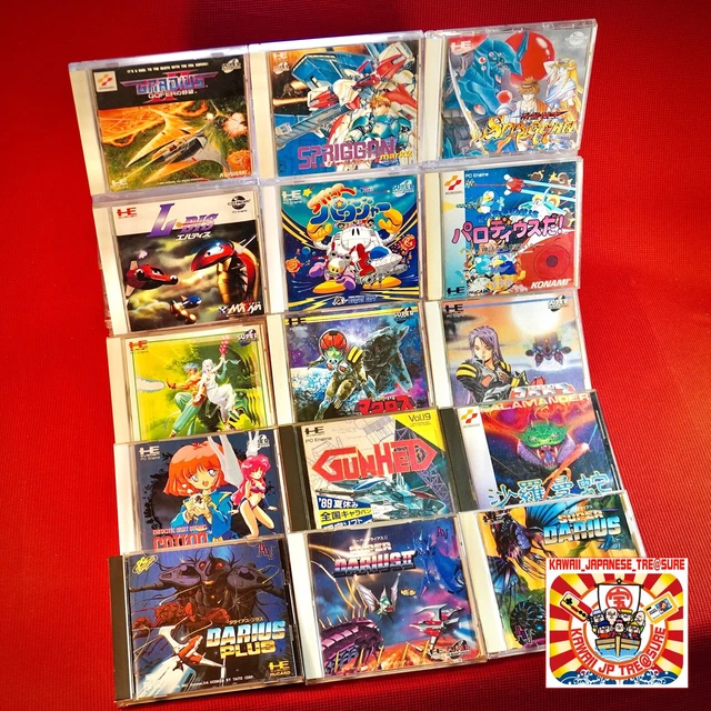 LOT 30 PC Engine Shooting Shooter Game PCE CD ROM Super Arcade Hu Card ...