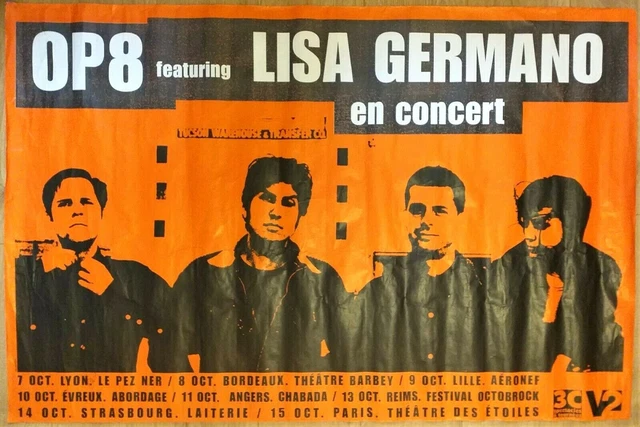 POSTER OP8 LISA Germano IN Concerto - 75 X 120 CM EUR 15,45 - PicClick IT