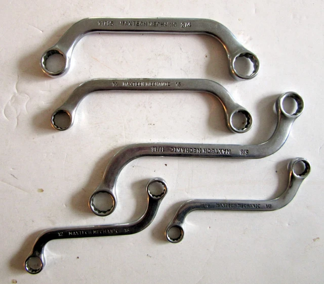 MAXTECH MECHANIC 5 piece Offset Wrench Set, Chrome Vanadium EUR 32,55 ...