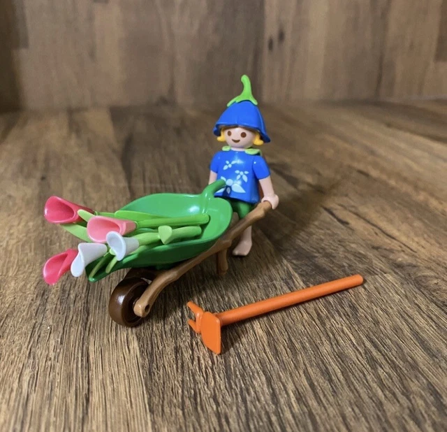 PLAYMOBIL SET 4196 Flower Fairy With Leaf Wheelbarrow And Flowers £5.99 ...