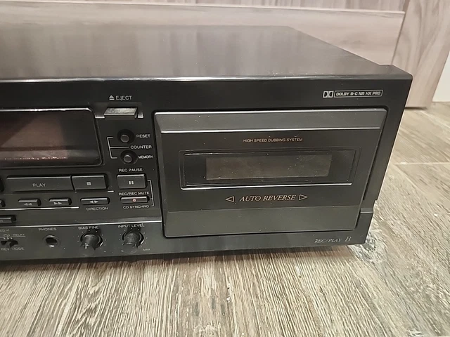 UNTESTED DENON DRW585 Audio Component Dual Cassette Deck Player ...
