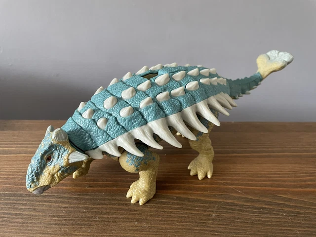 JURASSIC WORLD CAMP Cretaceous Dino Escape Ankylosaurus Bumpy Figure ...