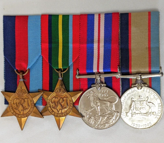WW2 RAAF MEDALS Flying Officer Yuile Royal Australian Air Force ...