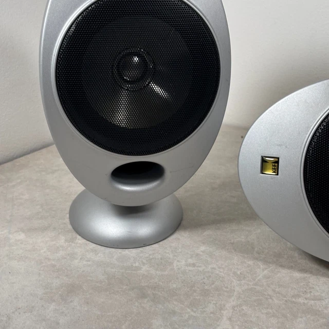 PAIR OF KEF Egg Speakers HTS2001 - Sp3327. Good Condition untested ...