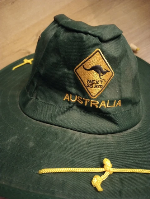 GREEN AUSTRALIAN HAT with Plastic Corks Traveller, Explorer, Fancy ...