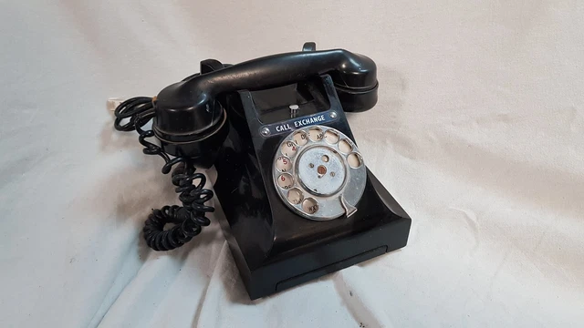 UNTESTED! GPO 312L Antique 1950's Vintage Rotary Telephone (BLACK) £36. ...