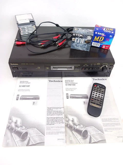 TECHNICS SJ-MD100 MiniDisc Recorder mit Fernbedienung Anleitung, Fehler ...