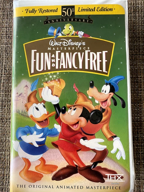 FUN AND FANCY Free VHS 1997 Disney 50th Anniversary Clamshell £4.53 ...