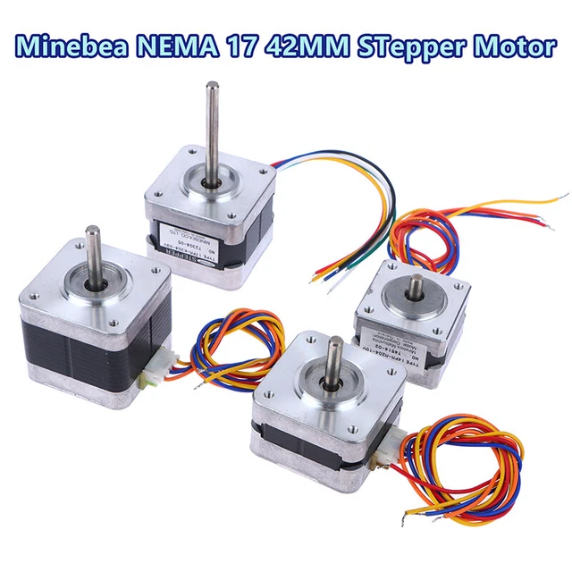 MINEBEA NEMA 17 42MM 2-Phase 4-Wire Hybrid Step Stepper Motor 5mm Shaft ...