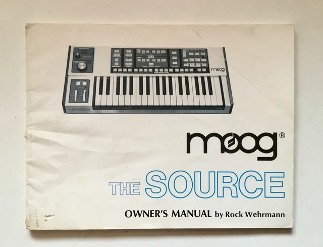 MOOG THE SOURCE Original Owner’s Manual £89.99 - PicClick UK