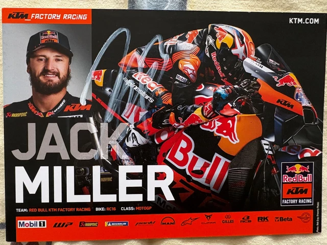 MOTOGP AUTOGRAMMKARTE ORIGINAL Handsignet von Jack Miller 43 KTM EUR 14 ...