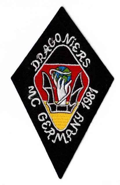 ORIGINAL ABZEICHEN MC Dragoniers Germany 1981 Motorradclub Patch ...