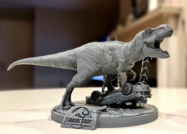 JURASSIC PARK T-REX Resin 3D printed statue £38.99 - PicClick UK
