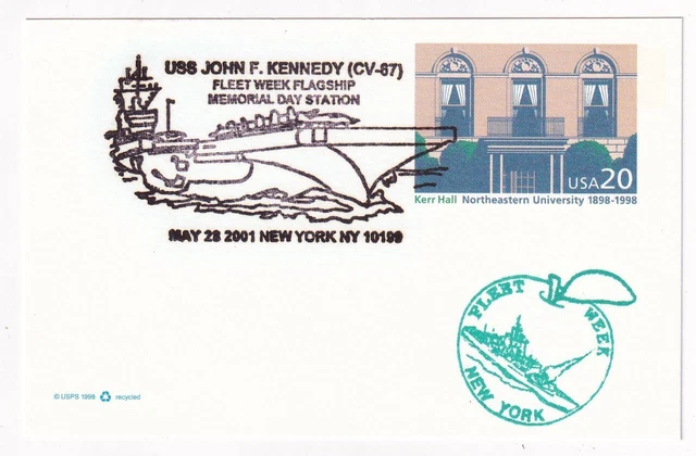 AIRCRAFT CARRIER USS JOHN F. KENNEDY CV-67 New York Fleet Week Naval ...