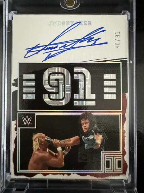2023 WWE UNDERTAKER Impeccable Championship Debuts On Card Auto 40/91 ...