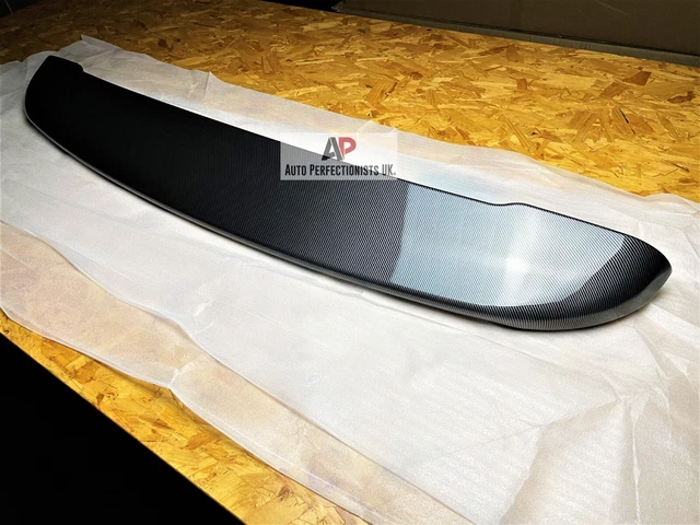 VW TRANSPORTER T6 Carbon Fibre Rear Tailgate Type Roof Spoiler Wing Lip ...