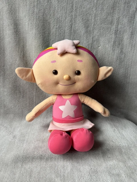 CBEEBIES CLOUD BABIES Baba Pink Rainbow Star Large Soft Plush Doll Toy ...