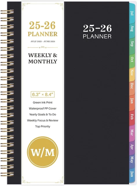 2025-2026 PLANNER - JUL 2025 -JUN 2026, 2025-2026 Daily Weekly and ...