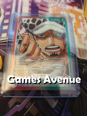 ONE PIECE CARD Game : OP01-047 Trafalgar Law (Vert/Green) SR/Alt Art ...