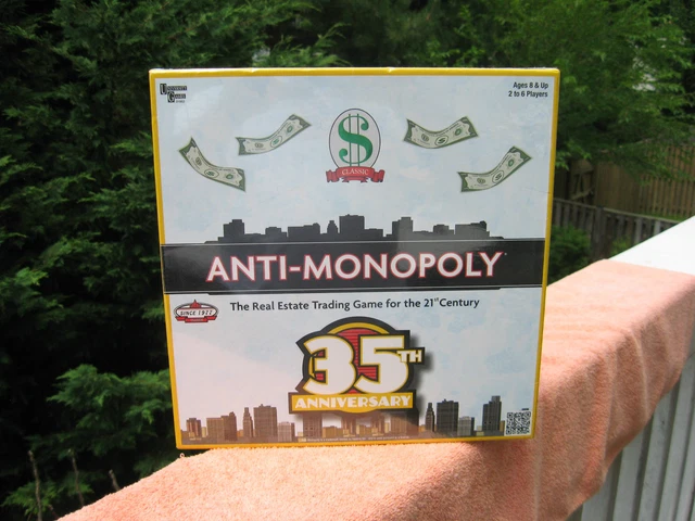 ANTI-MONOPOLY 35TH ANNIVERSARY Edition Board Game University Games New ...