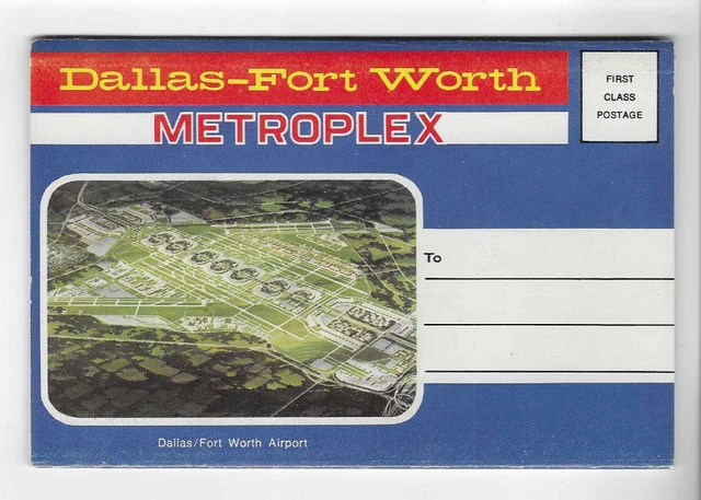 POSTCARD FOLDER-DALLAS-FORT WORTH-METROPLEX-TEXAS $2.00 - PicClick