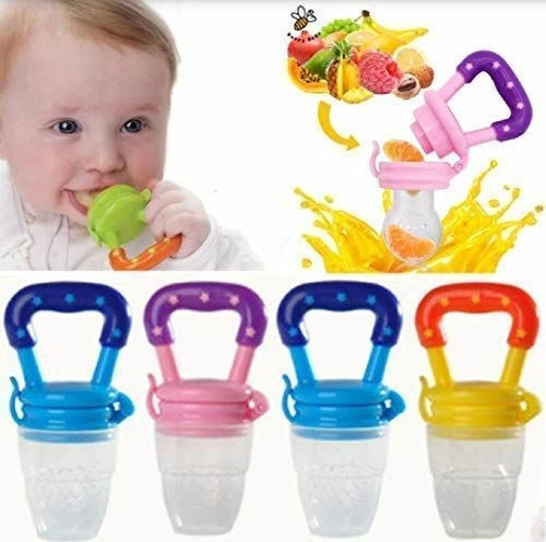 BABY FOOD NIBBLER Fresh Pacifier Feeder Kids Fruit Feeding Nibbles ...