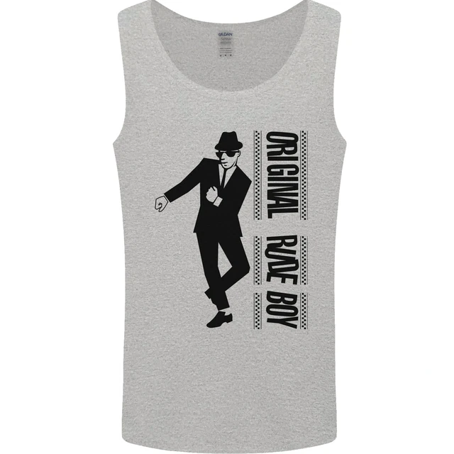 ORIGINAL RUDE BOY 2Tone 2 Tone SKA Mens Vest Tank Top $24.11 - PicClick AU