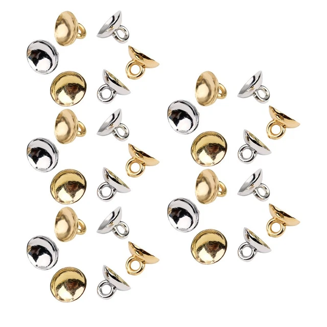 1200 PCS PEARL Pendant Connector Eye Pin Bails Half-drilled Beads ...