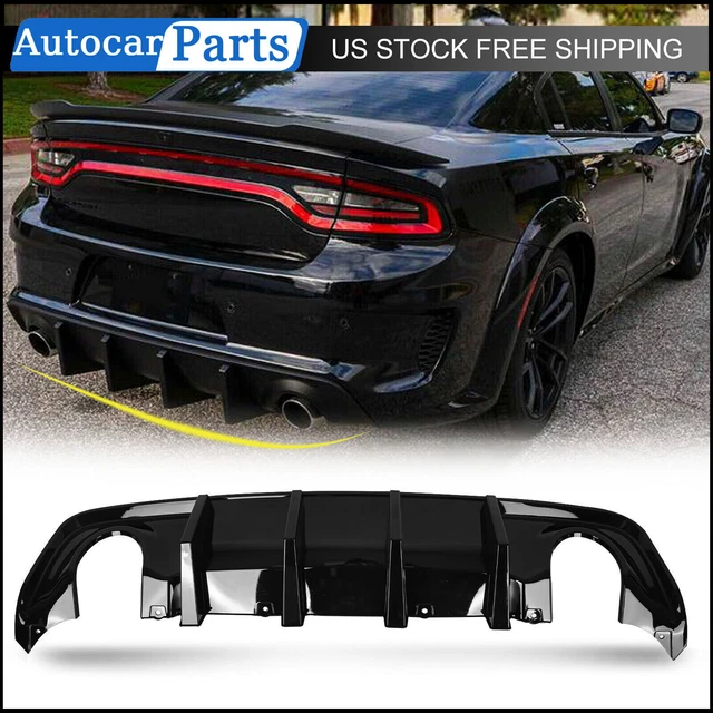REAR BUMPER DIFFUSER Lip For 2020-2023 Dodge Charger SRT Widebody Gloss ...