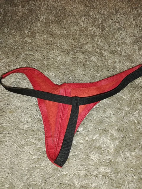 LEDER STRING TANGA Damen SEXY Slip NEU Gr S Rot EUR 39,00 - PicClick DE