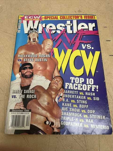 ORIGINAL WWF WCW Retro The Wrestler Wrestling Magazine 1999 Top 10 Face ...