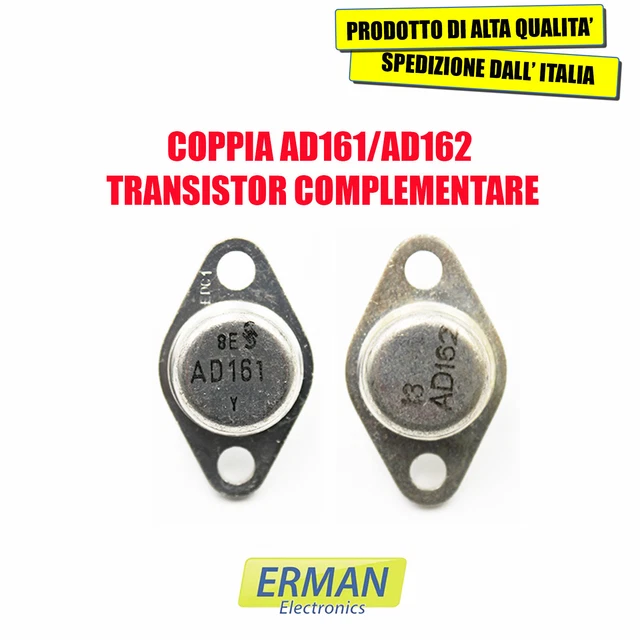COPPIA TRANSISTOR AD161/AD162 Amplificatore EUR 6,50 - PicClick IT