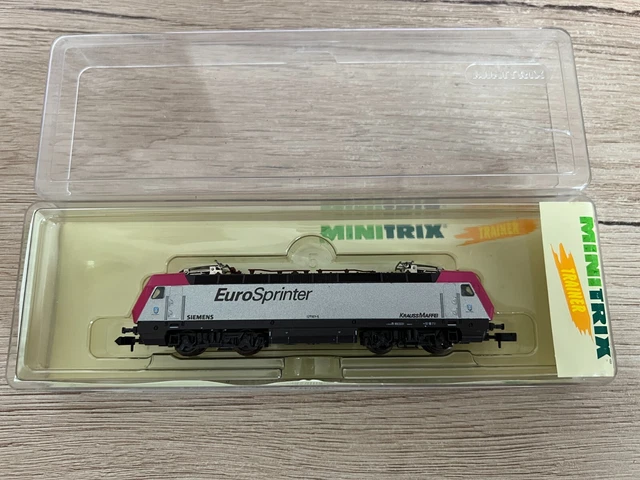 MINITRIX 12863 ANALOGUE Eurosprinter E-Lok Re BR127 001-6 Voie N Dans ...