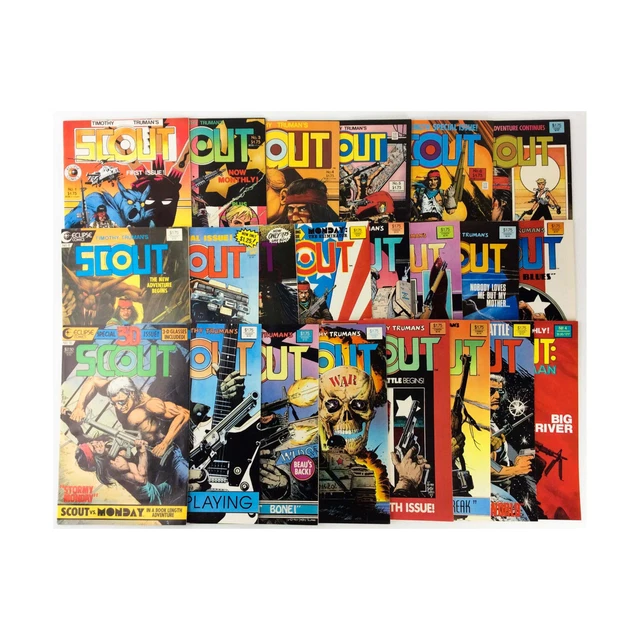 ECLIPSE COMICS COMIC Lot Scout Comic Collection - 23 Issues! VG+ £61.50 - PicClick UK