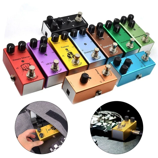 PÉDALE NUMÉRIQUE D'OVERDRIVE avec distorsion retard chœur trémolo performanc EUR 41,05 - PicClick FR