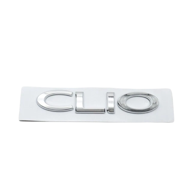 LOGO RENAULT CLIO Badge Arriere Sticker Autocollant Voiture Emblème ...