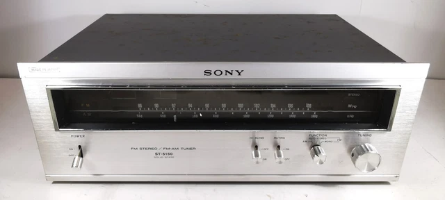 SONY ST-5150 VINTAGE FM-AM Tuner Silver Vintage Working £59.95 ...