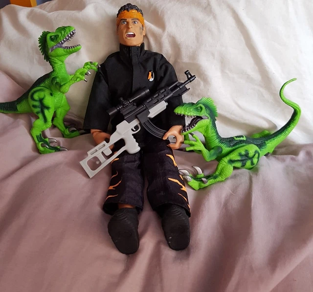 ACTION MAN: DINO Mission - Rare Hasbro figure, complete with weapon ...