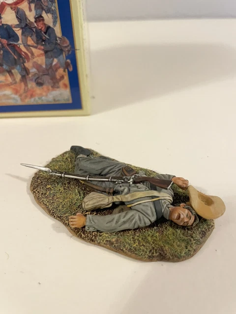 FIRST LEGION ACW022 Confederate Infantry Soldier Lying Dead American ...