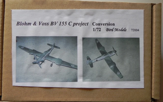 BLOHM & VOSS BV 155 C Project Conversion 1/72 Bird Models Resin Kit EUR ...