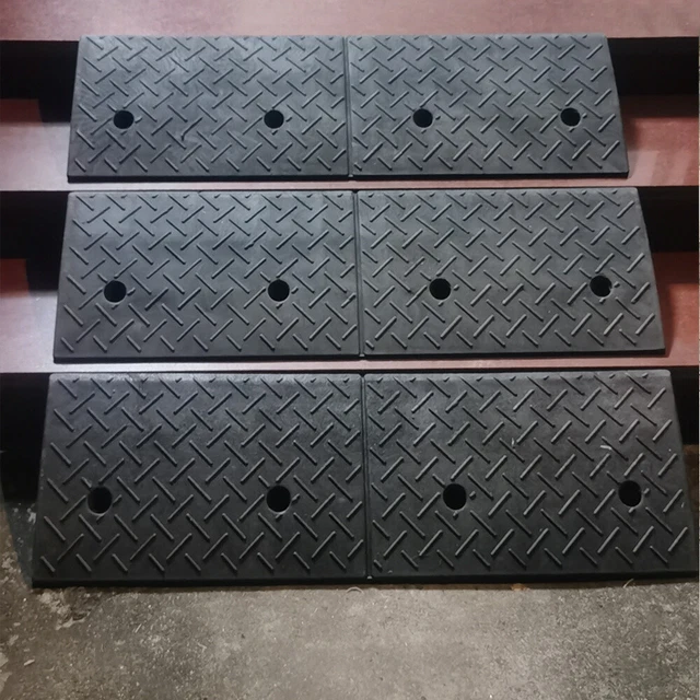 2PCS KERB RAMP Curb Ramps Heavy Duty Driveway Threshold Ramps Rubber ...