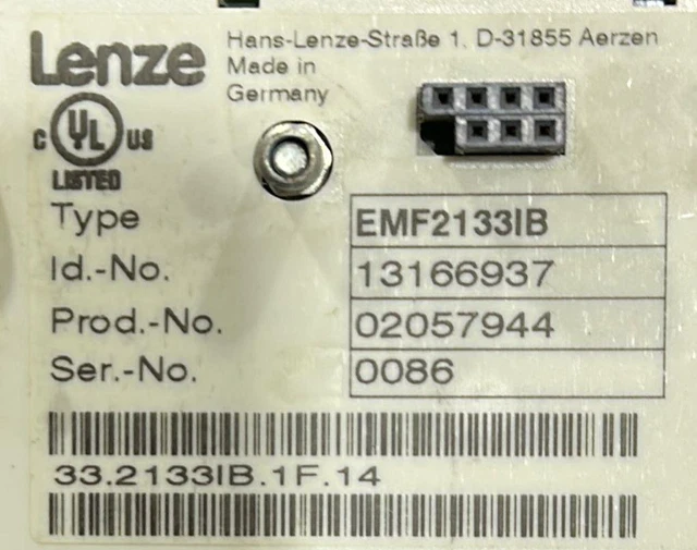 LENZE PROFIBUS FIELDBUS Module Emf2133Ib $1,200.00 - PicClick CA