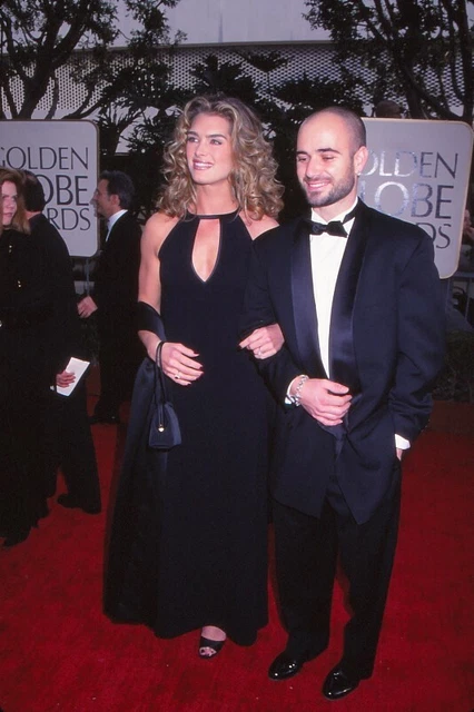 DIA BROOKE SHIELDS und Andre Agassi 1996 KB-format Fotograf P9-3-3-4 ...
