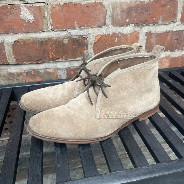 CLARKS FILTON STROLL Suede Chukka Lace Up Boots Leather Mens Uk 9 £31. ...